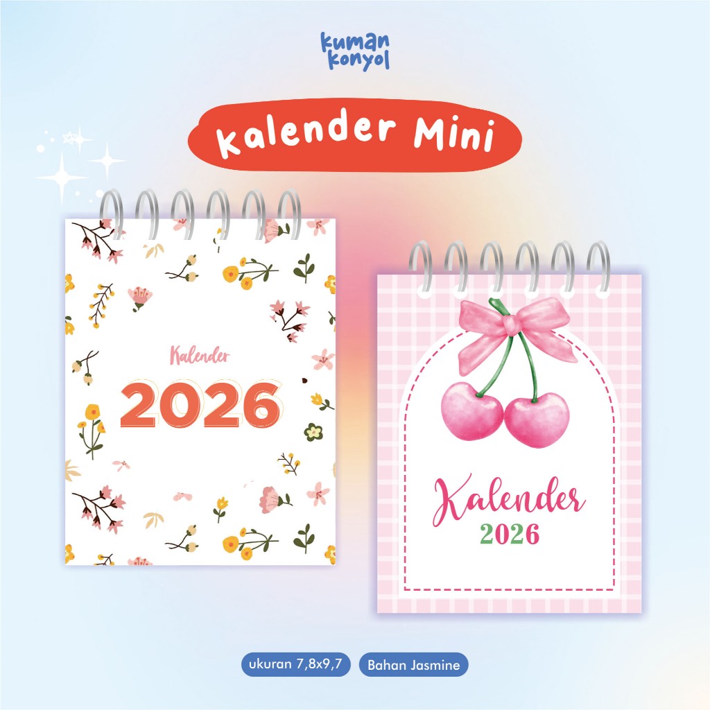 Jual 2026 - KALENDER MINI - KALENDER MEJA - KALENDER 2025 - KALENDER ...