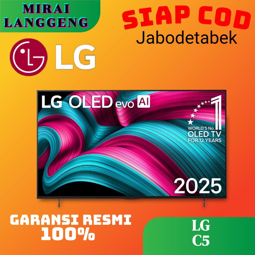 Jual LG 55C5 Smart TV 55 inch OLED evo AI UHD 4K Dolby Vision & HDR10 OLED 55C5PSA OLED55C5 New ...