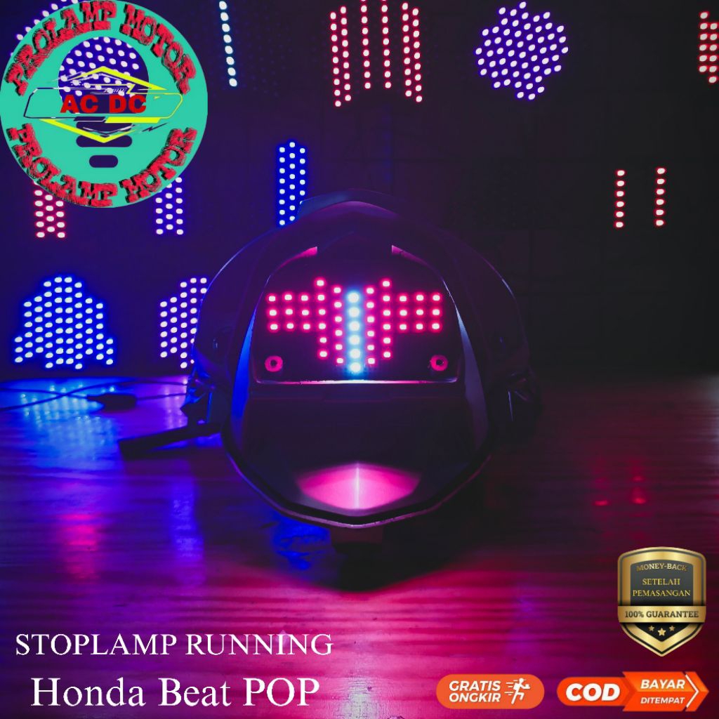 Jual Lampu Stoplamp Running Beat Pop 8 Mode Otomatis PNP tinggal Colok ...