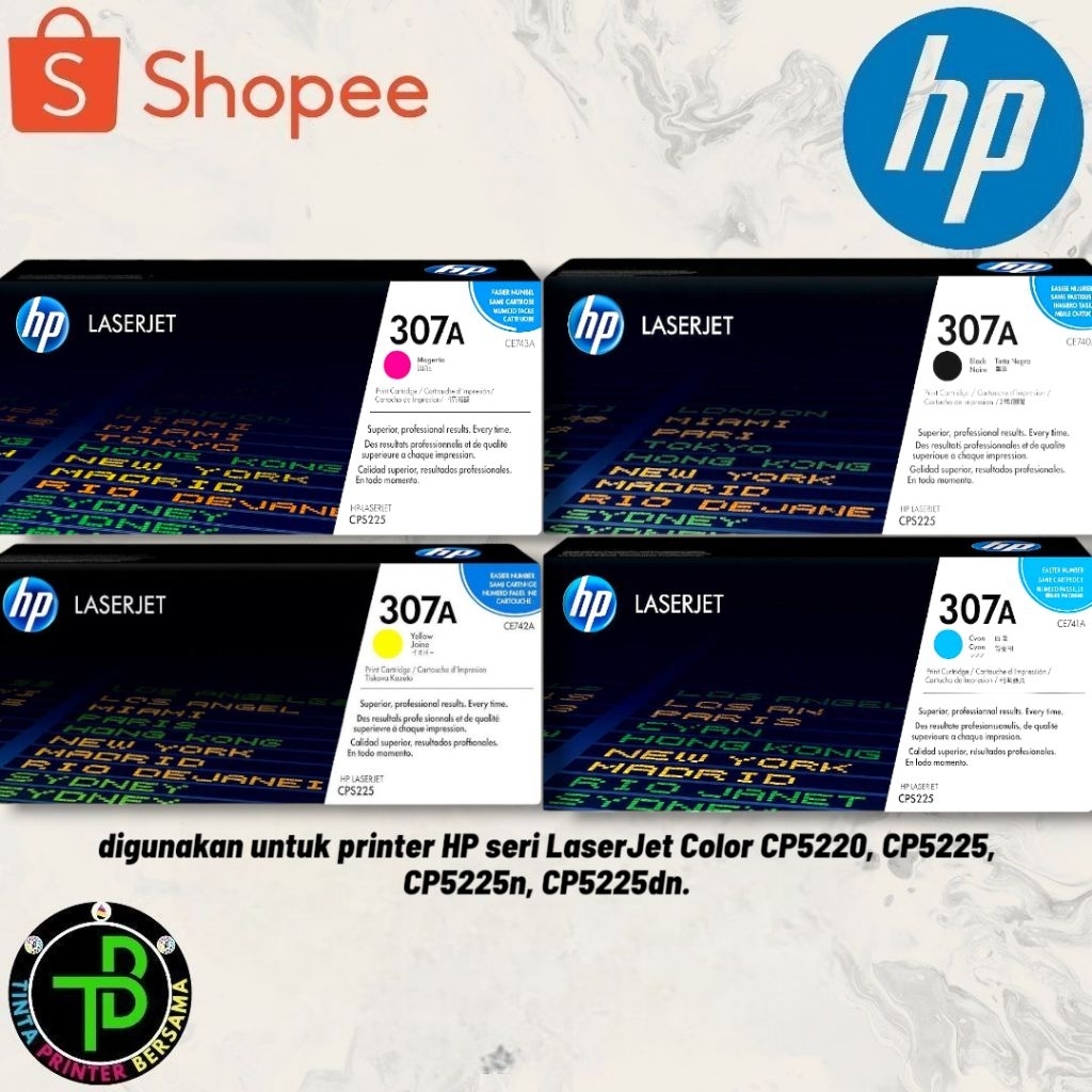 Jual Toner Hp LaserJet 307A / Toner Cartridge Hp LaserJet 307A CP5225 ...
