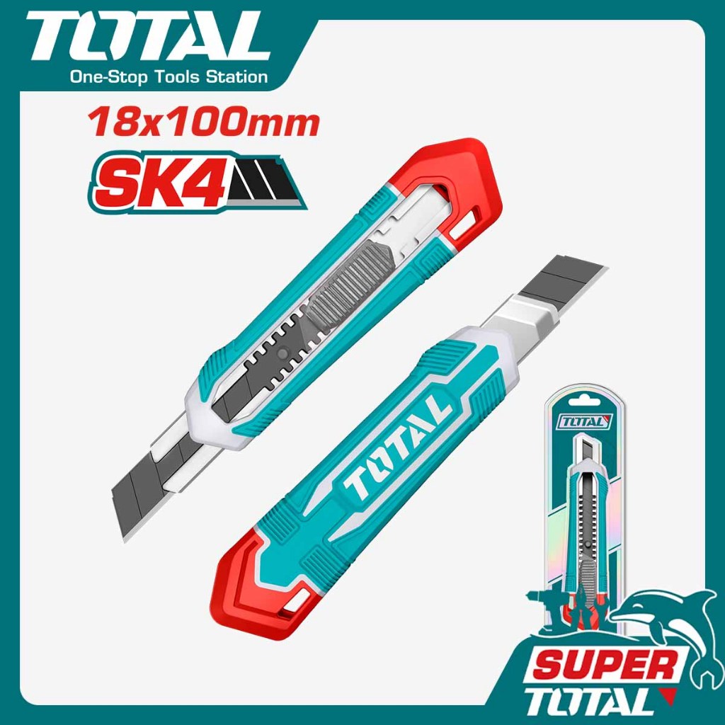 Jual TOTAL Cutter Pisau Patah / Snap off Blade Knife THT511815 | Shopee ...