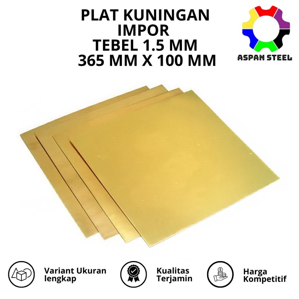 Jual Plat Kuningan Impor Tebal 1,5 mm | Shopee Indonesia