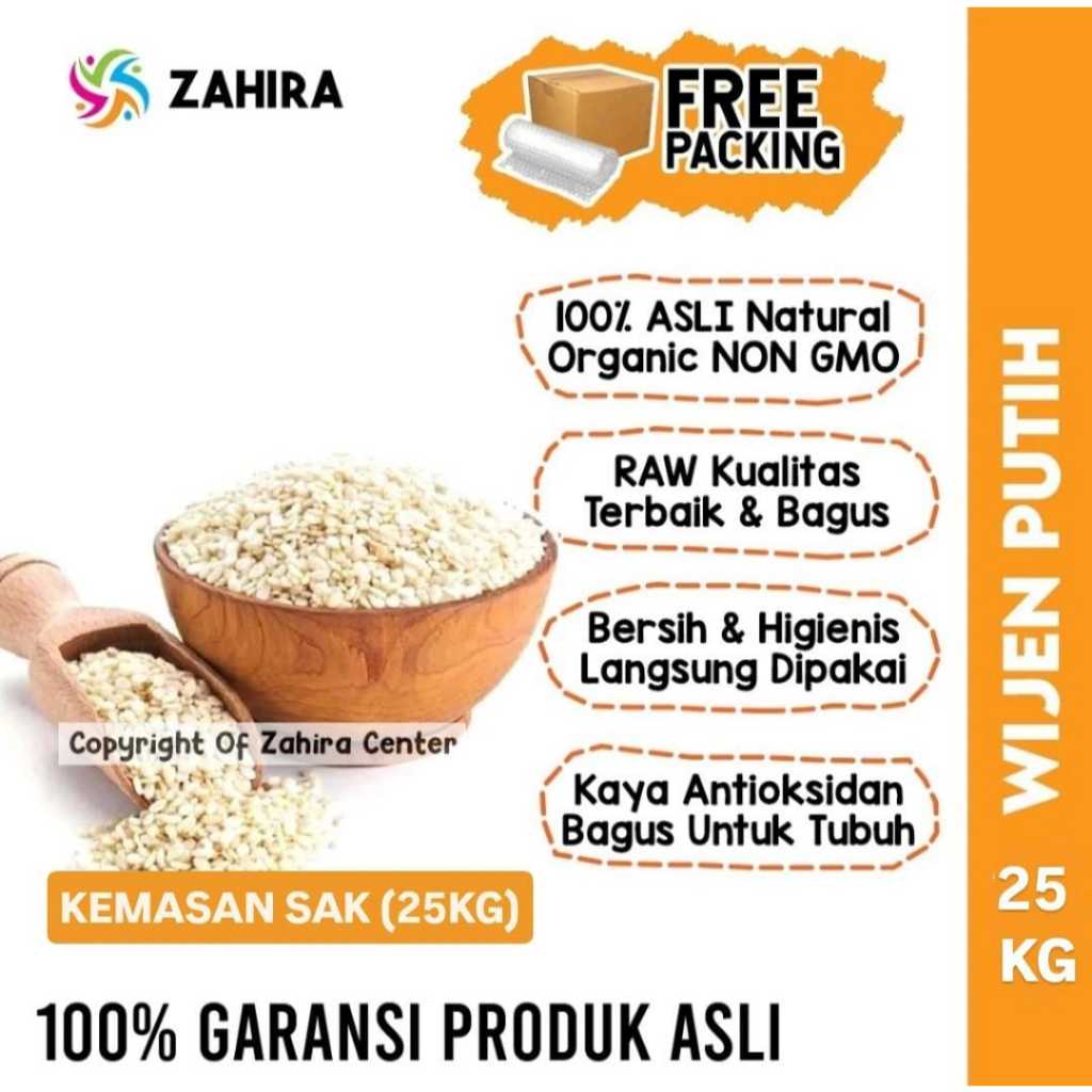 Jual BIJI WIJEN PUTIH 25KG Kemasan Sak Karung Kualitas Premium Original ...