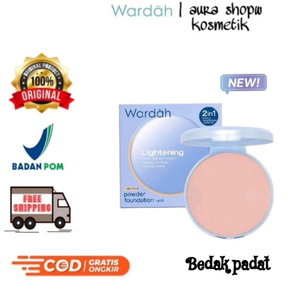 Jual (COD) WARDAH REFIL LIGHTENING POWDER FOUNDATION | Shopee Indonesia