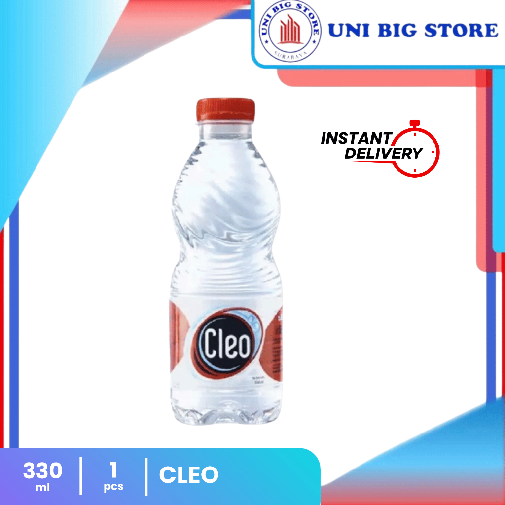 Jual CLEO Air Minum Murni Botol 330 ml 1 pc | Shopee Indonesia