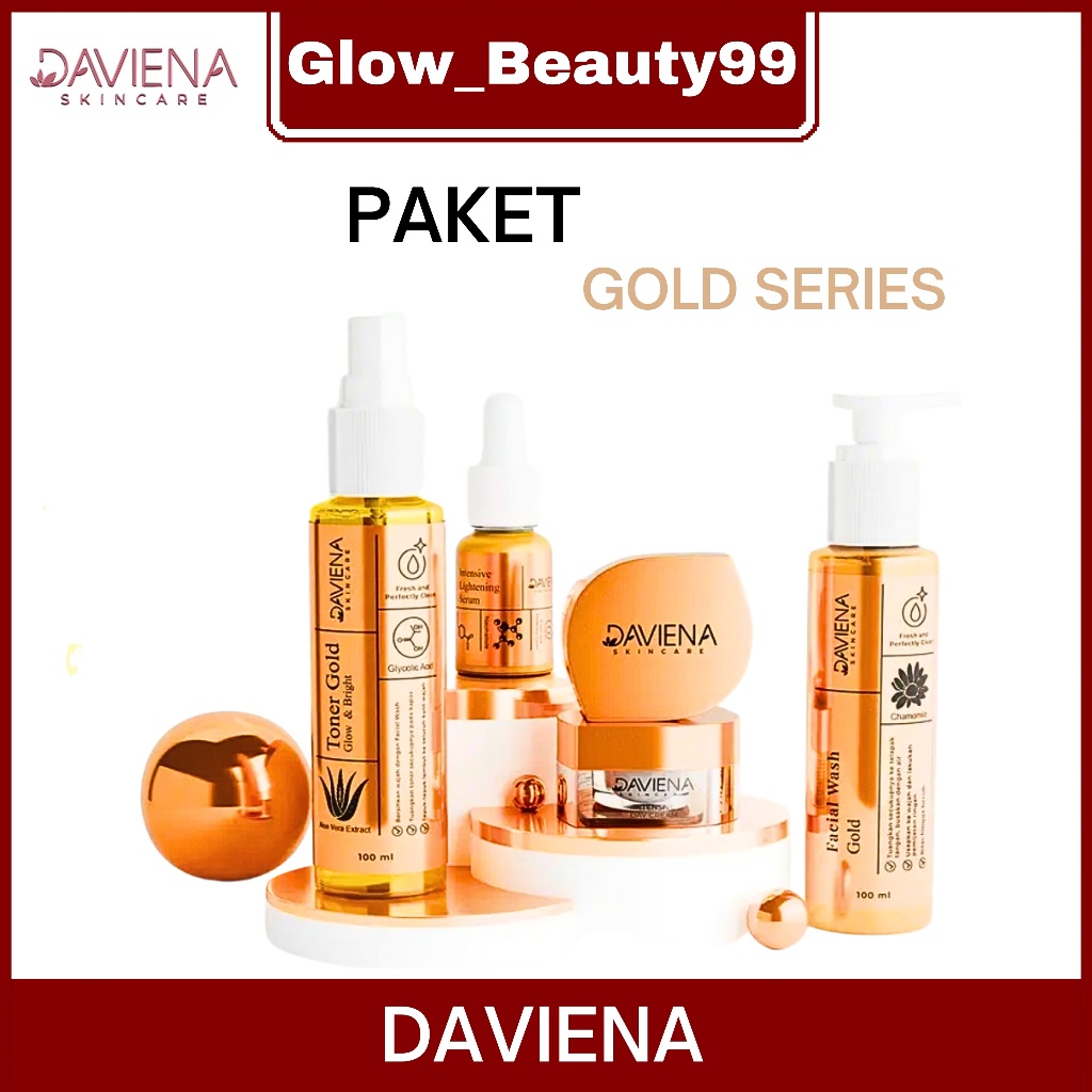 Jual DAVIENA SKINCARE PAKET GOLD SERIES ALL VARIAN - FACIAL WASH ...
