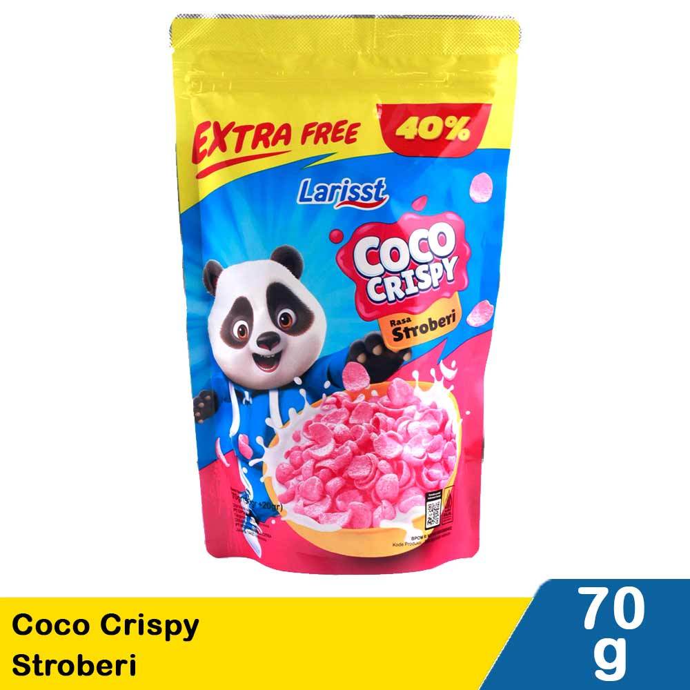 Jual Larisst coco crispy stroberi 50+20g | Shopee Indonesia