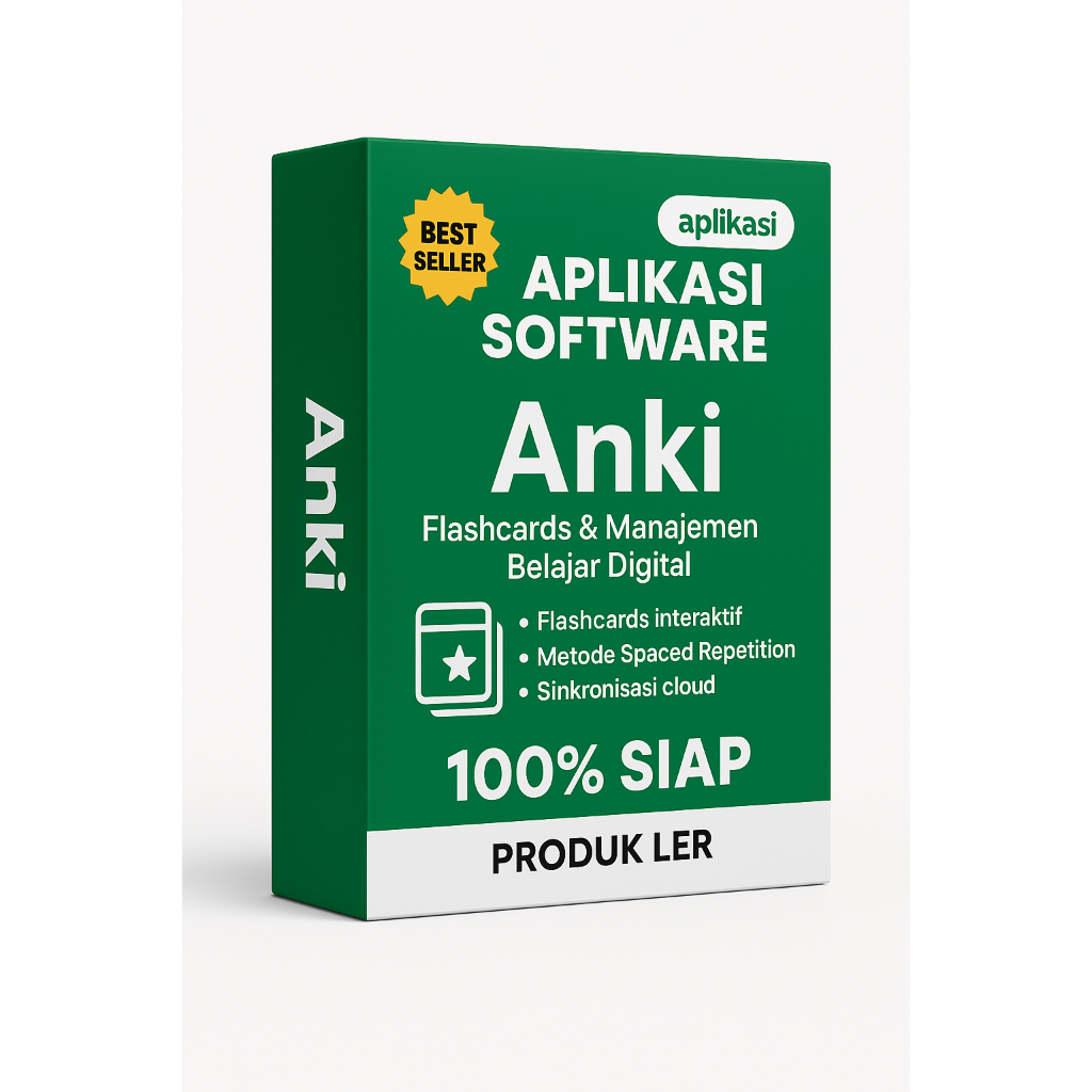 Jual Aplikasi Software Anki – Flashcards & Manajemen Belajar DigitaI ...