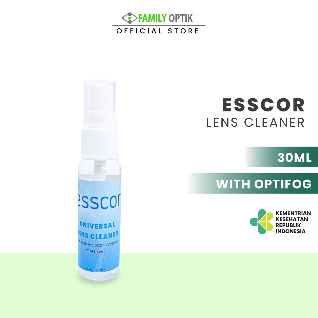 Jual Esscor Lens Cleaner | Pembersih Lensa Kacamata | 30ml | 60ml ...