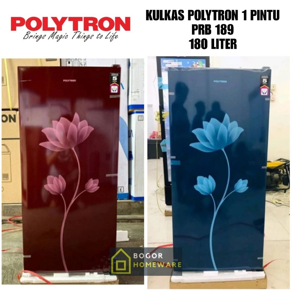 Jual (KHUSUS BOGOR) KULKAS 1 PINTU POLYTRON PRB 189 180 LITER | Shopee ...