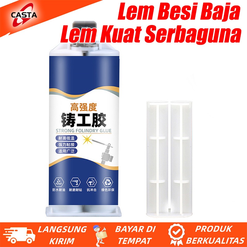 Jual CASTA Lem Ab Besi Super Kuat Tahan Panas Lem Perekat Super 85g ...