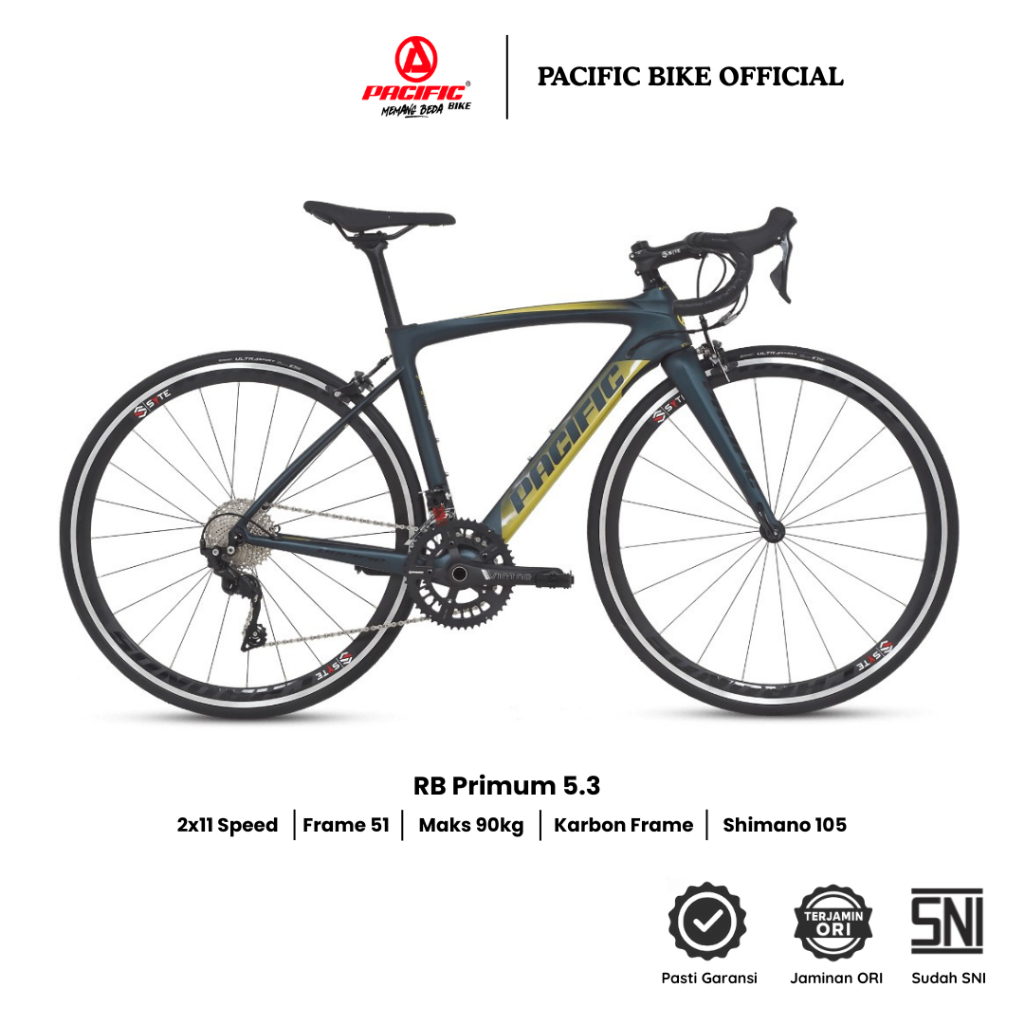 Jual Pacific Sepeda Balap Roadbike Primum 5.3 Ukuran Frame 50 (2X11 U ...