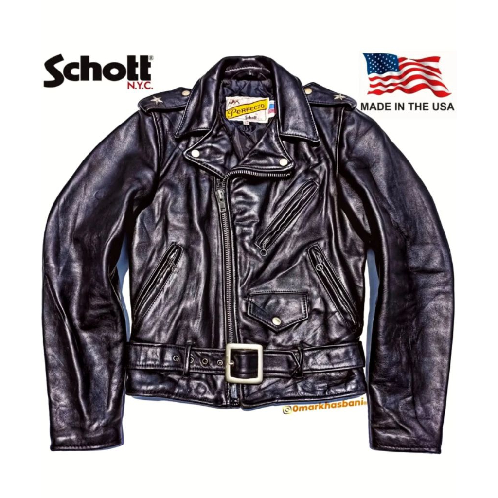 Jual Vtg Schott Perfecto 613 One Star Ramones Doublebreasted Leather ...