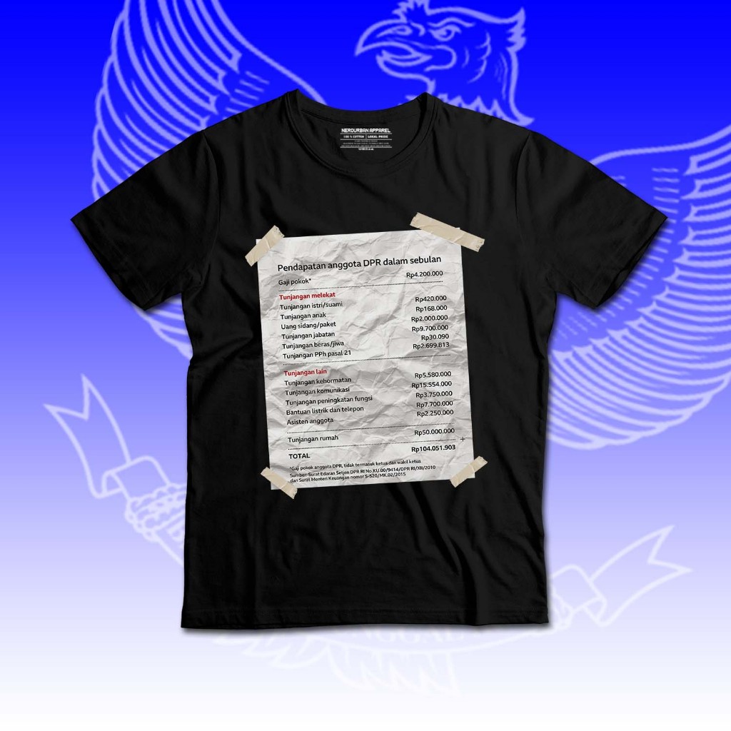 Jual KAOS MEME GAJI DPR | ACAB | 1312 | DEMO DPR | DEMOKRASI INDONESIA ...