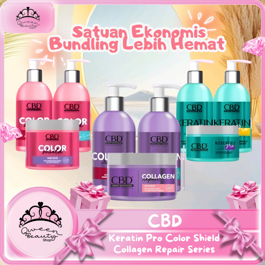 Jual CBD Keratin Pro Color Shield Collagen Repair Series Hair Mask ...