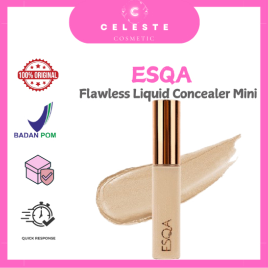 Jual 𝑪𝑬𝑳𝑬𝑺𝑻𝑬 – ESQA | Flawless Liquid Concealer Mini | Shopee Indonesia