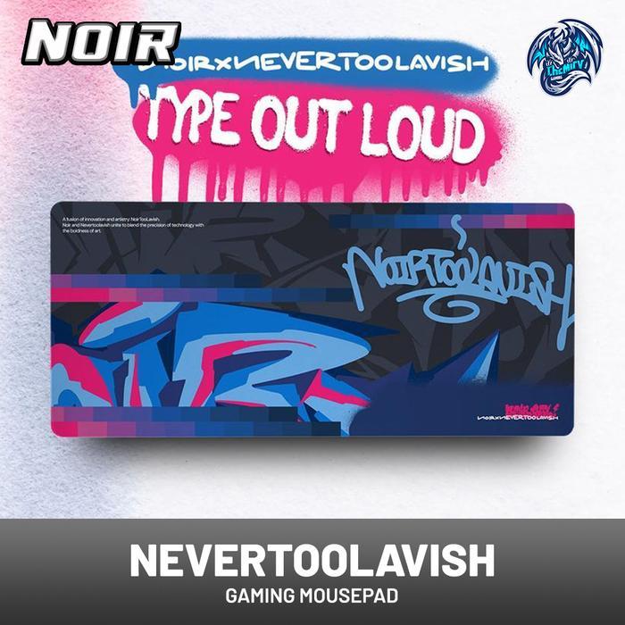 Jual Noir x NevertooLavish NTL Type Out Loud Cloth Gaming Deskmat ...