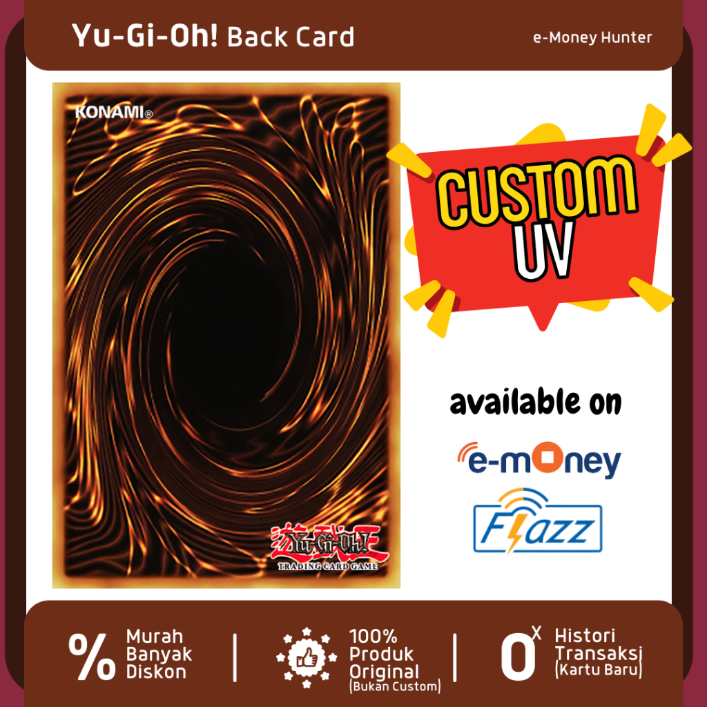 Jual e-Money Flazz YUGIOH CARD YU GI OH! Kartu Custom UV Doff eToll NFC ...