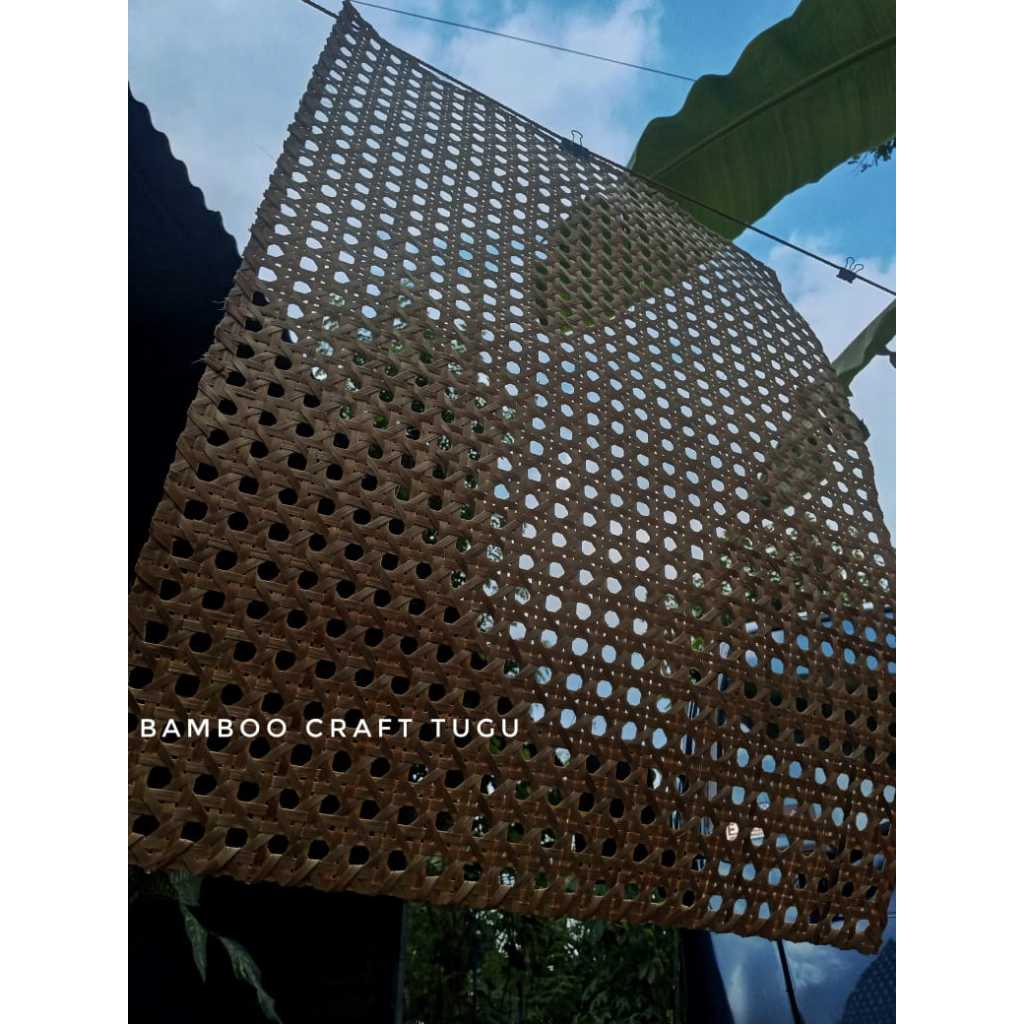 Jual Anyaman Bambu Alami segi 8 Untuk Plafon dan Dekorasi | Shopee Indonesia