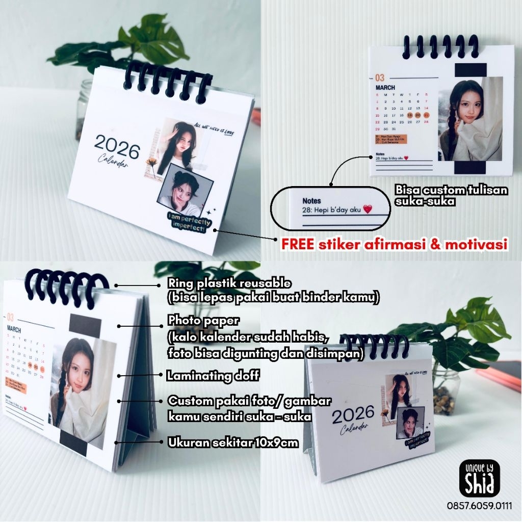 Jual KALENDER MEJA CUSTOM 2026 | Shopee Indonesia