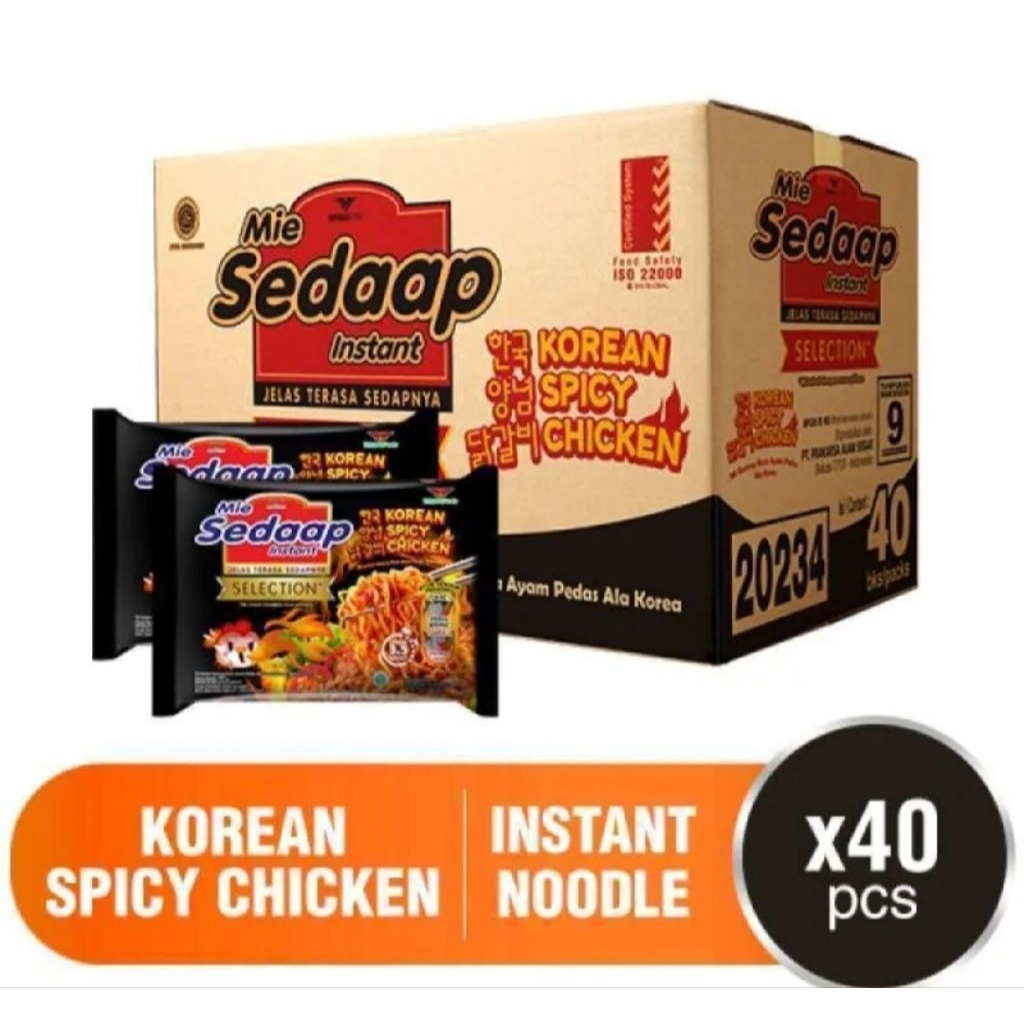 Jual Mie Sedaap Korean Spicy Chicken 87 gram [ 1 Dus Isi 40 Pcs ...