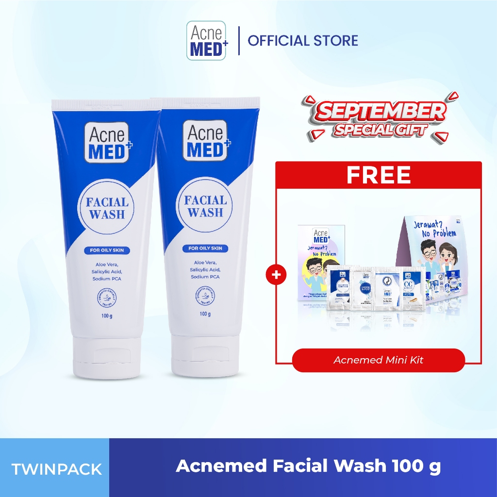 Jual Acnemed Facial Wash for Oily Skin 100gr – TwinPack [ Sabun Cuci ...