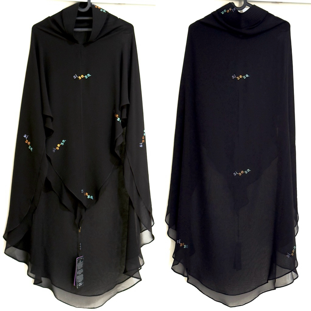 Jual Khimar SISESA Alula Blac Full Swarovski Model Sumayya (PL ...