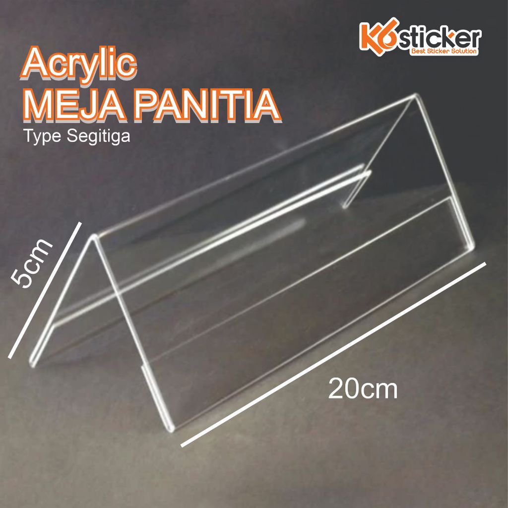 Jual Acrylic Akrilik display papan nama meja/ Akrilik meja panitia ...
