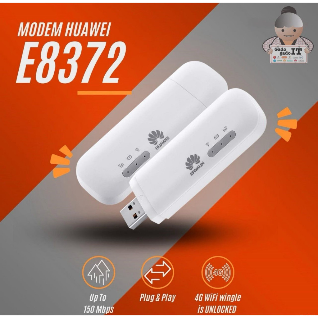 Jual MODEM WIFI HUAWEI WINGLE E8372 SPEED 4G LTE WI-FI Dongle FREE ...
