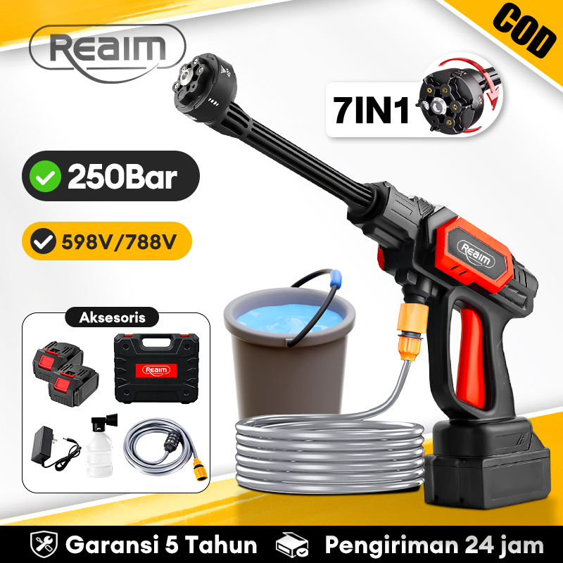 Jual Reaim Jet Cleaner 788V Alat cuci mobil 150bar Mesin Cuci Mobil Isi ...