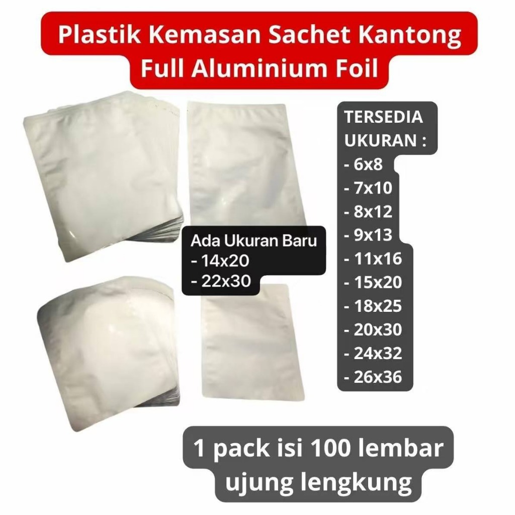 Jual PVM-009 11*16 cm /100 Lembar Plastik Kemasan Sachet Kantong ...