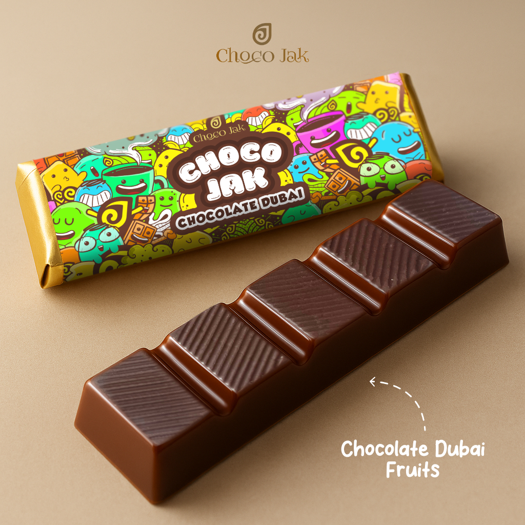 Jual Choco Fruit Coklat Dubai Fruit Viral Choco Jak Ceria | 45 GRAM ...