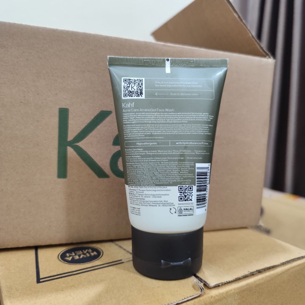Jual NEW! Kahf Acne Care Amino Gel Face Wash 100 ml - Sabun Cuci Muka ...