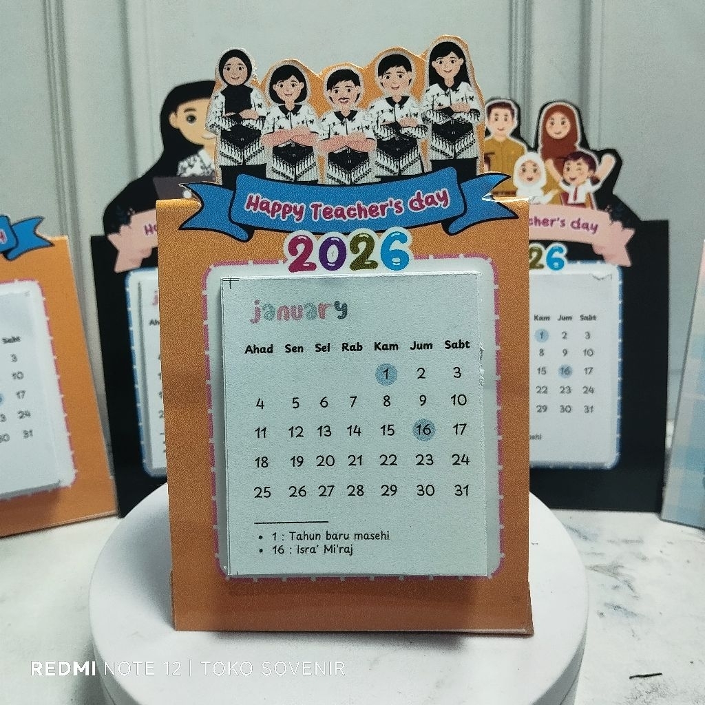 Jual sovenir hari guru/ teacher's day/kalender2026/sovenir unik ...