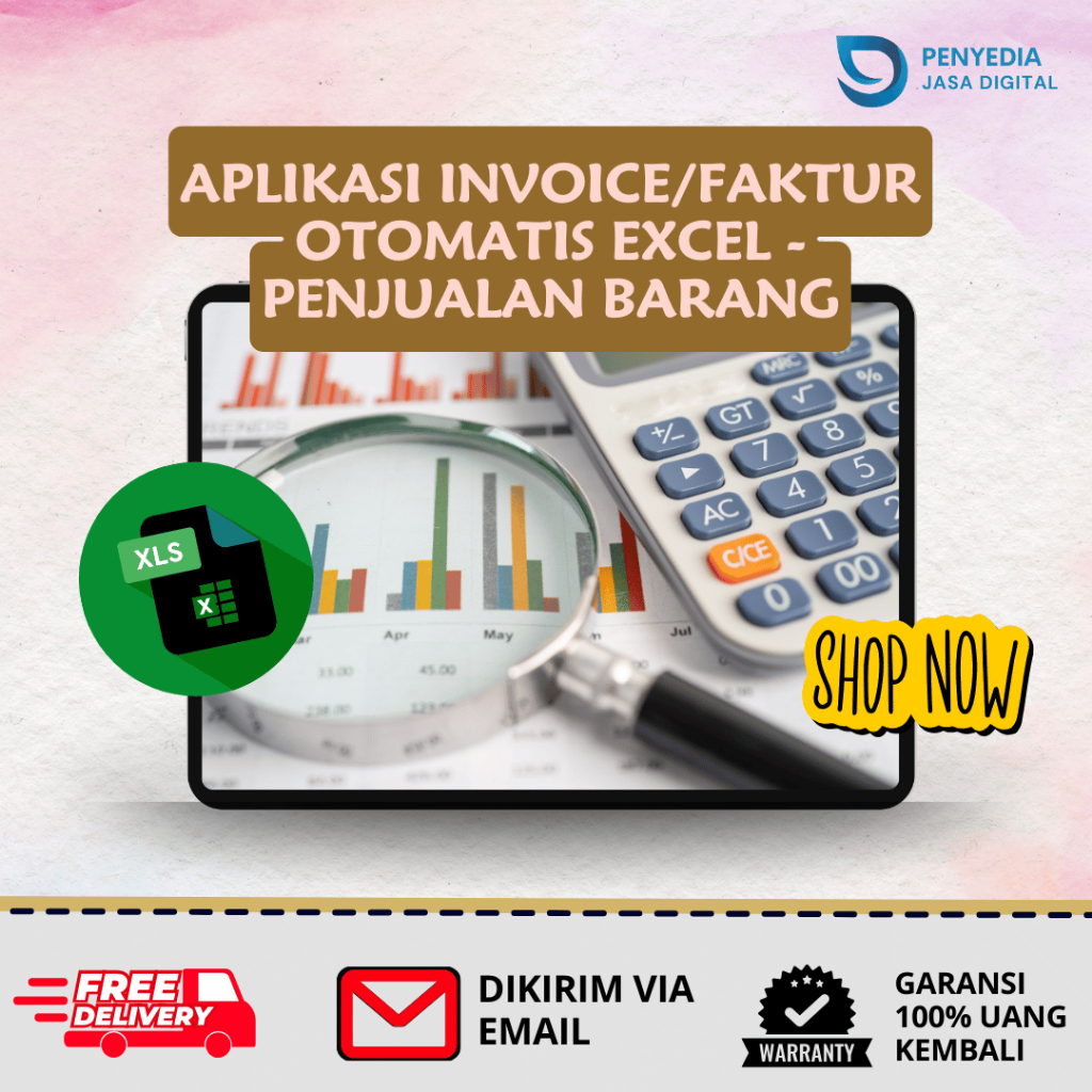 Jual Aplikasi Invoice Excel Anti-Pusing I Template Invoice Otomatis ...