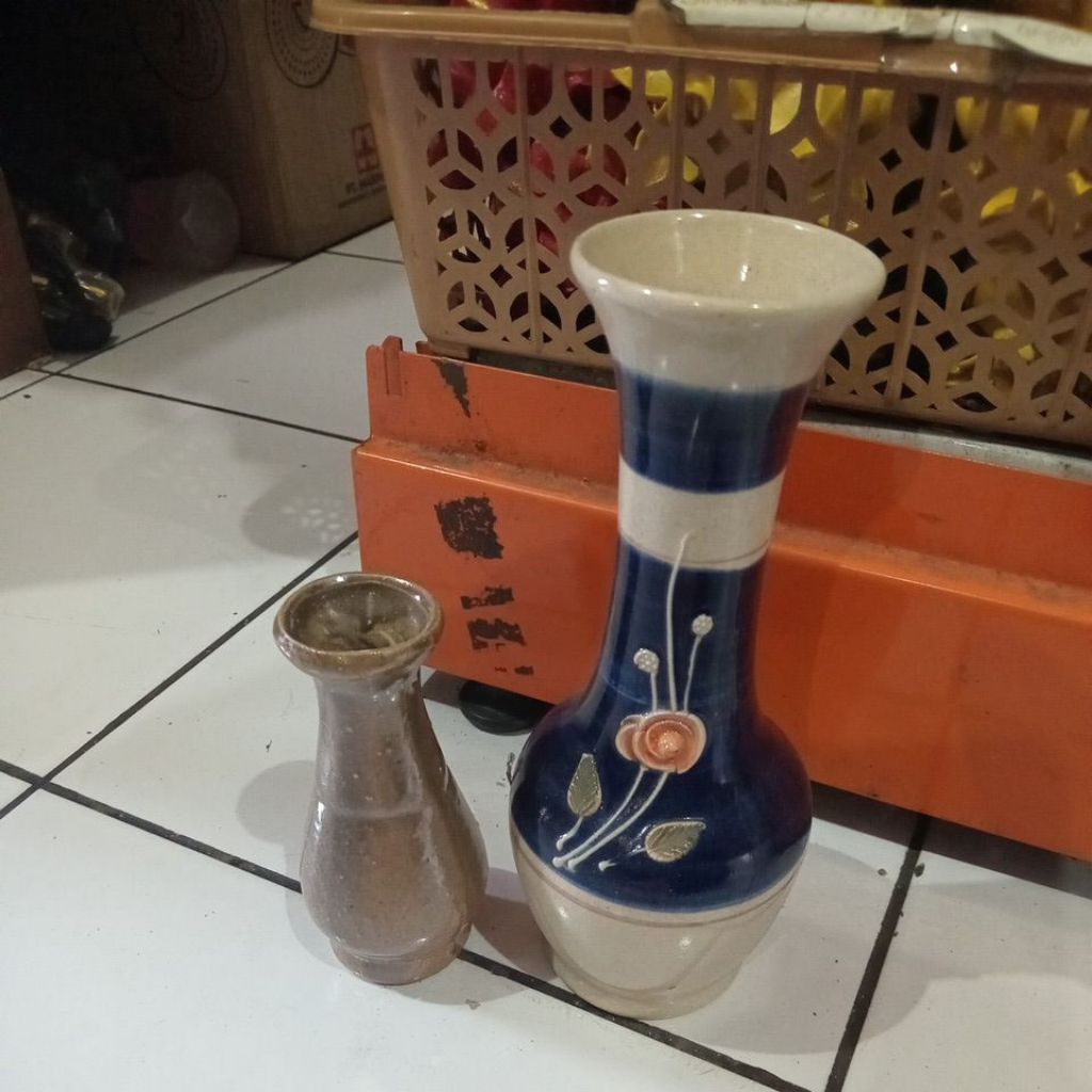 Jual vas bunga bahan keramik jumbo halus dan mini | Shopee Indonesia