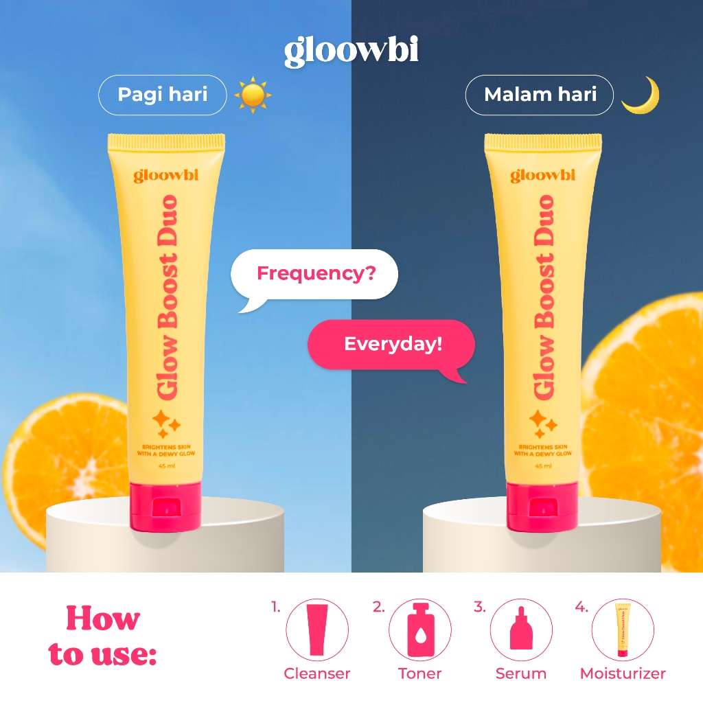 Jual BUY 1 GET 1 Gloow&be Low PH Kulit Sensitif Bright Facial Wash Free ...