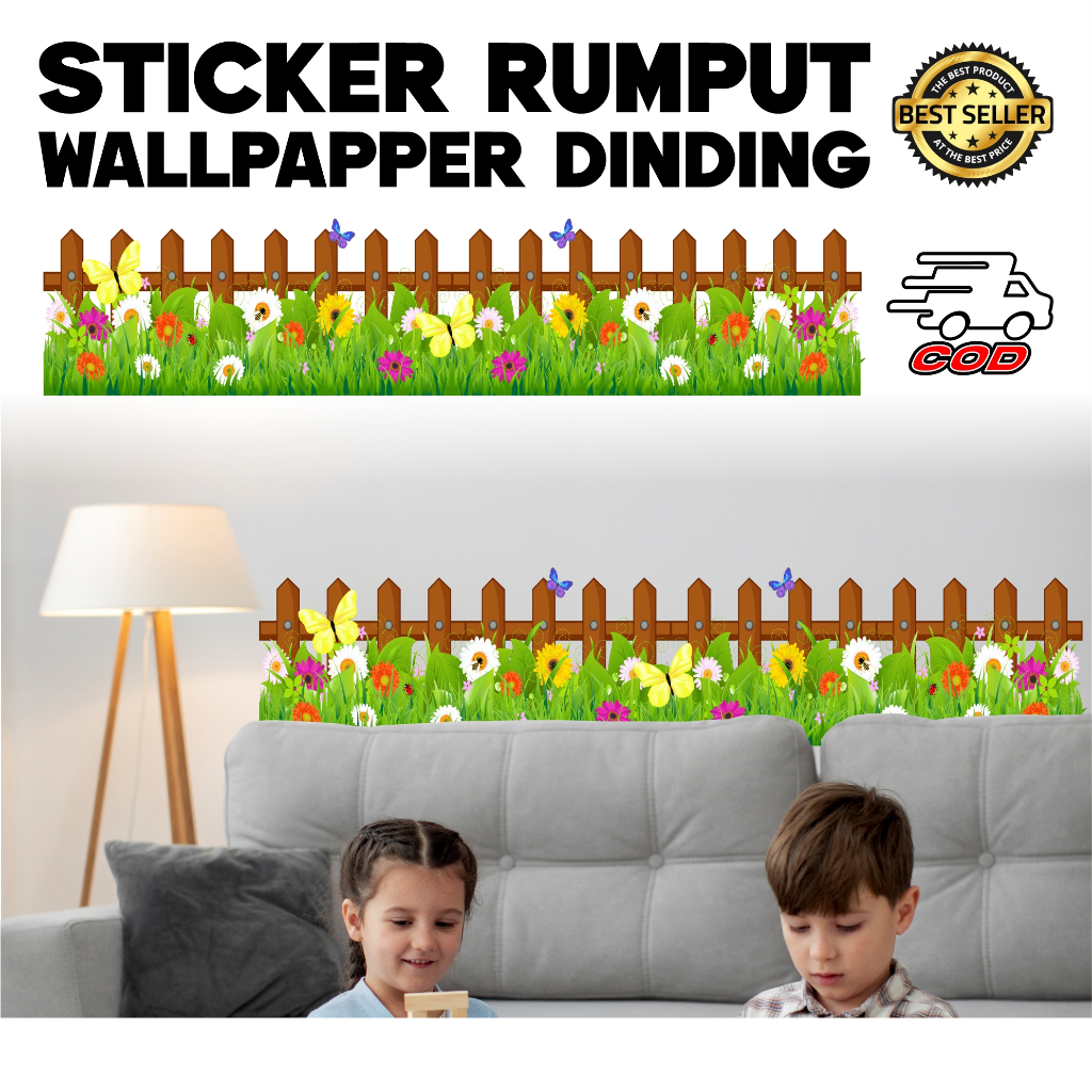 Jual Stiker Wallpapper Dinding Rumput / Hiasan Dinding Model Rumput ...