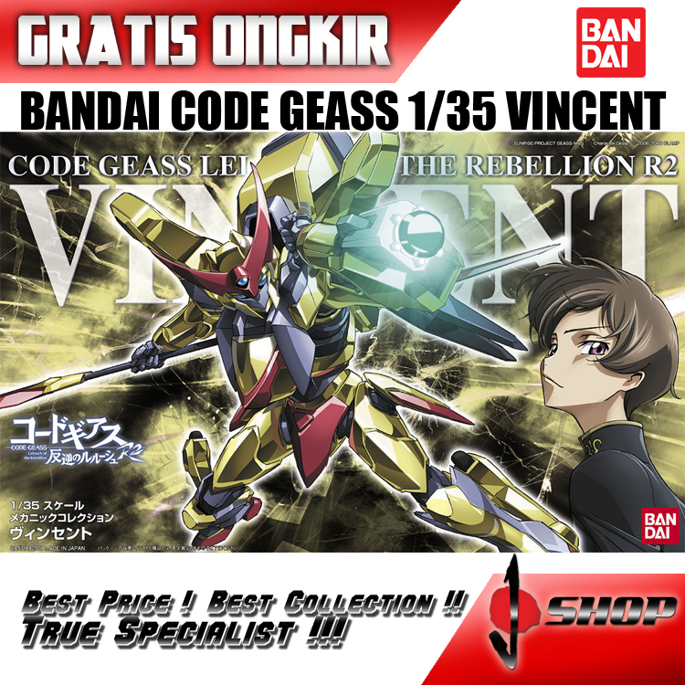 Jual BANDAI CODE GEASS : LELOUCH OF THE REBELLION 1/35 VINCENT | Shopee Indonesia