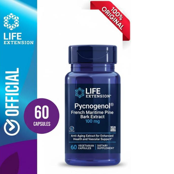 Jual Life Extension Pycnogenol – French Maritime Pine Bark Extract ...