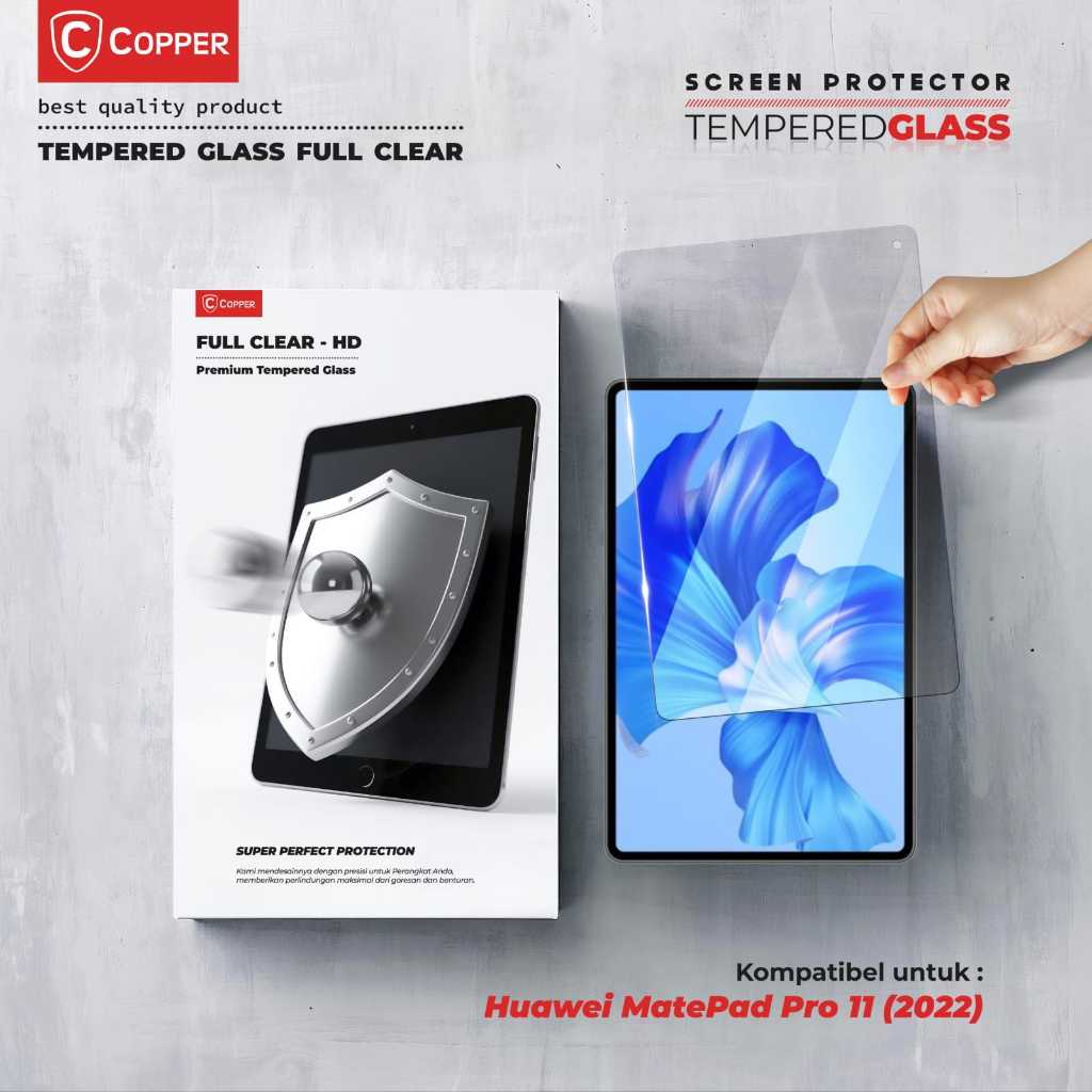 Jual Huawei MatePad Pro 11" - COPPER TEMPERED GLASS FULL CLEAR | Shopee ...