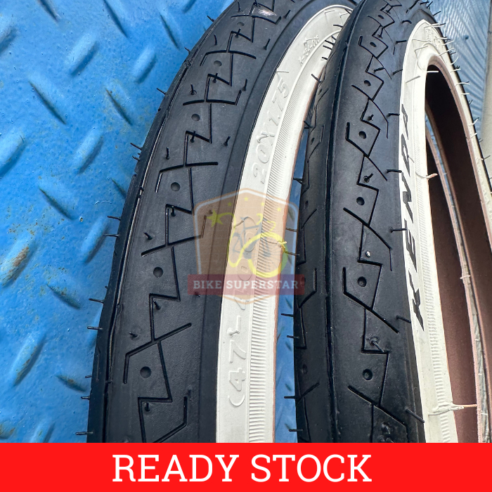 Jual Ban Luar Sepeda Ukuran 20 x 1.75 (406) Kenda K154 Les Putih Nylon ...