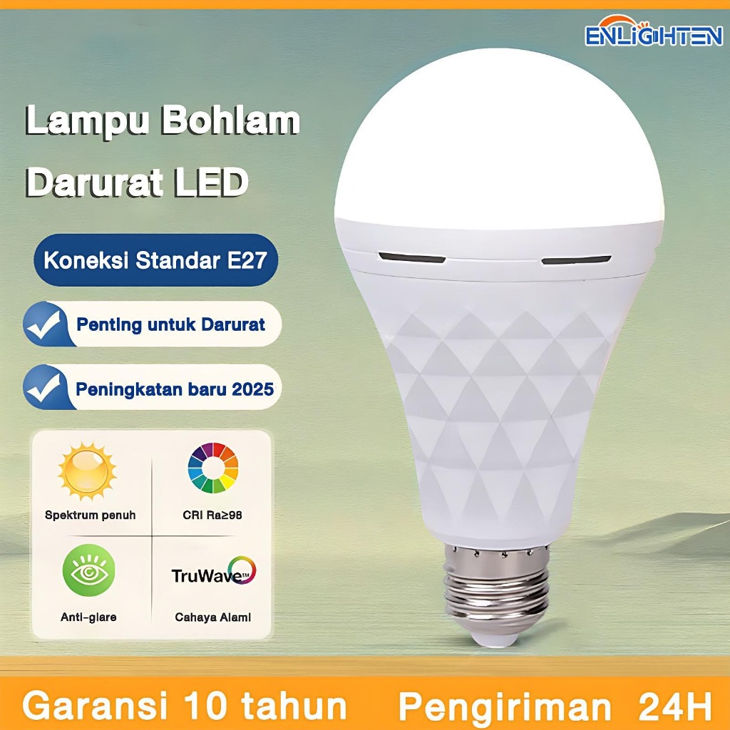 Jual Lampu Bohlam LED AC/DC NEW CRYSTAL Darurat Emergency Lamp 20W 25W ...