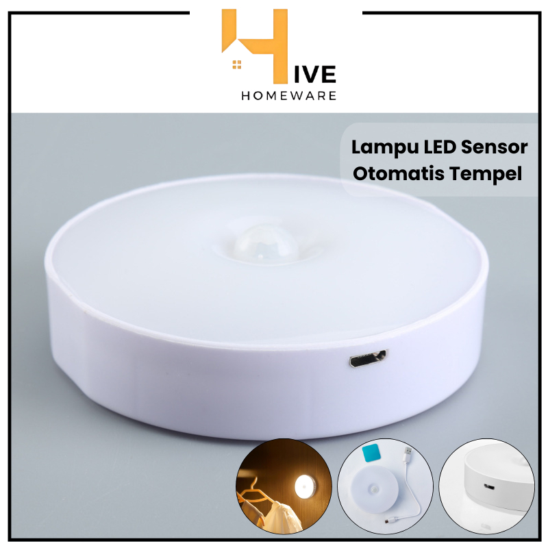 Jual HIVE Lampu LED Sensor Otomatis Sensor Gerak USB Charging Lampu ...