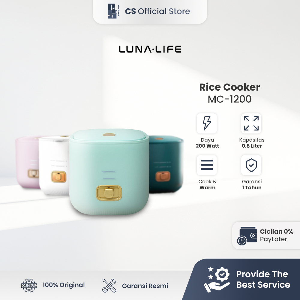 Jual LUNALIFE Mini Rice Cooker 0.8 Liter Portable Magic Com Magic Jar ...