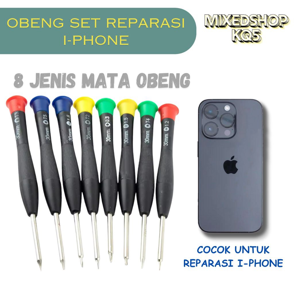 Jual OBENG REPARASI I-PHONE LAPTOP SMARTPHONE PLUS MINUSY BINTANG ...