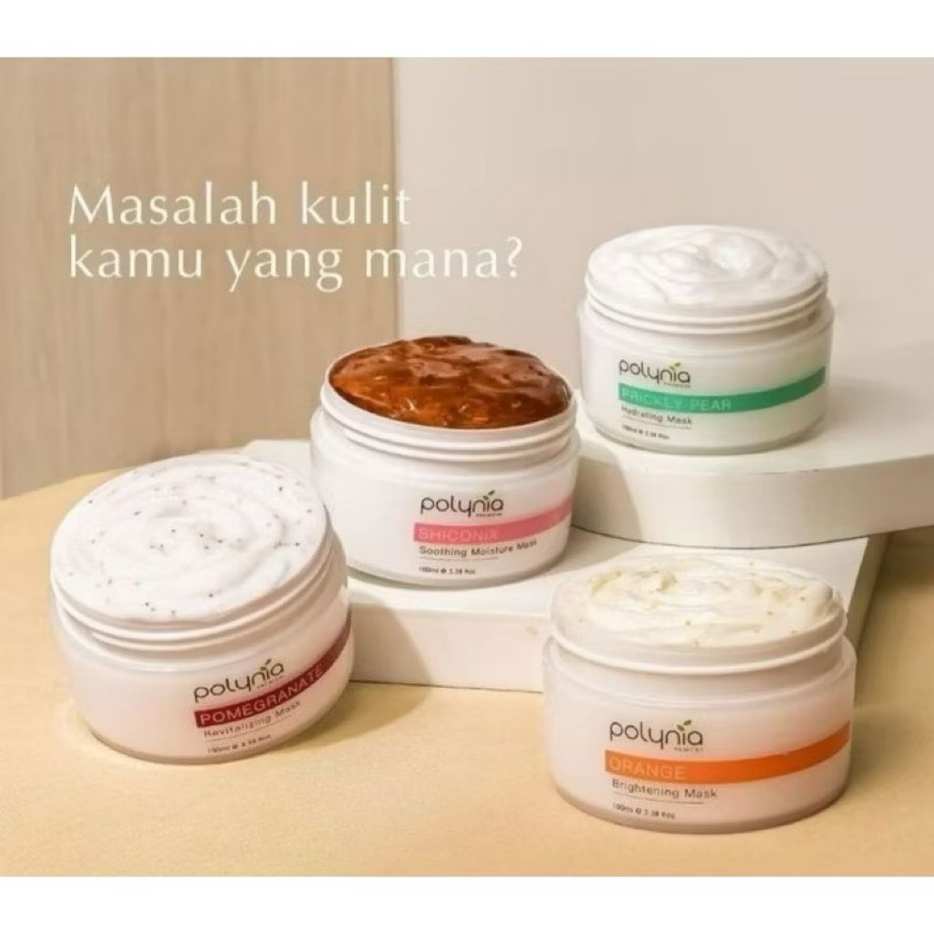 Jual POLYNIA - Pomegranate Cream Mask - Polynia Cream Masker 10ml ...