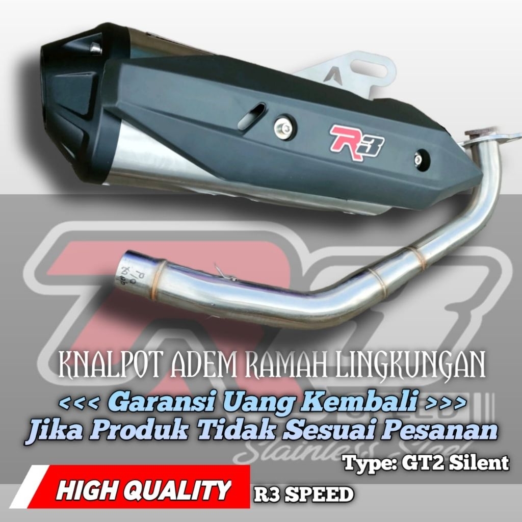 Jual knalpot silent nmax aerox pcx lexy Adv Vario all matic original R3 ...