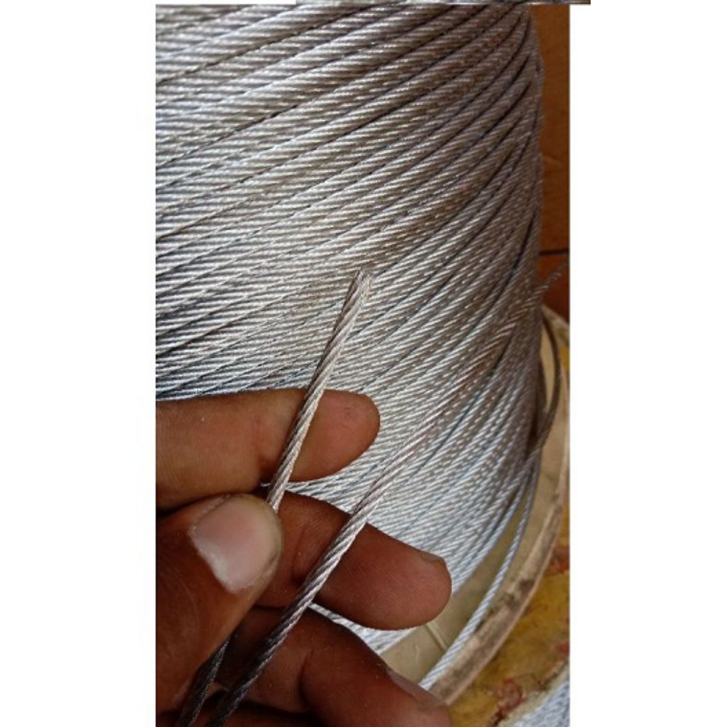 Jual Kawat Seling Galvanis ukuran 3mm Panjang 100 meter | Shopee Indonesia