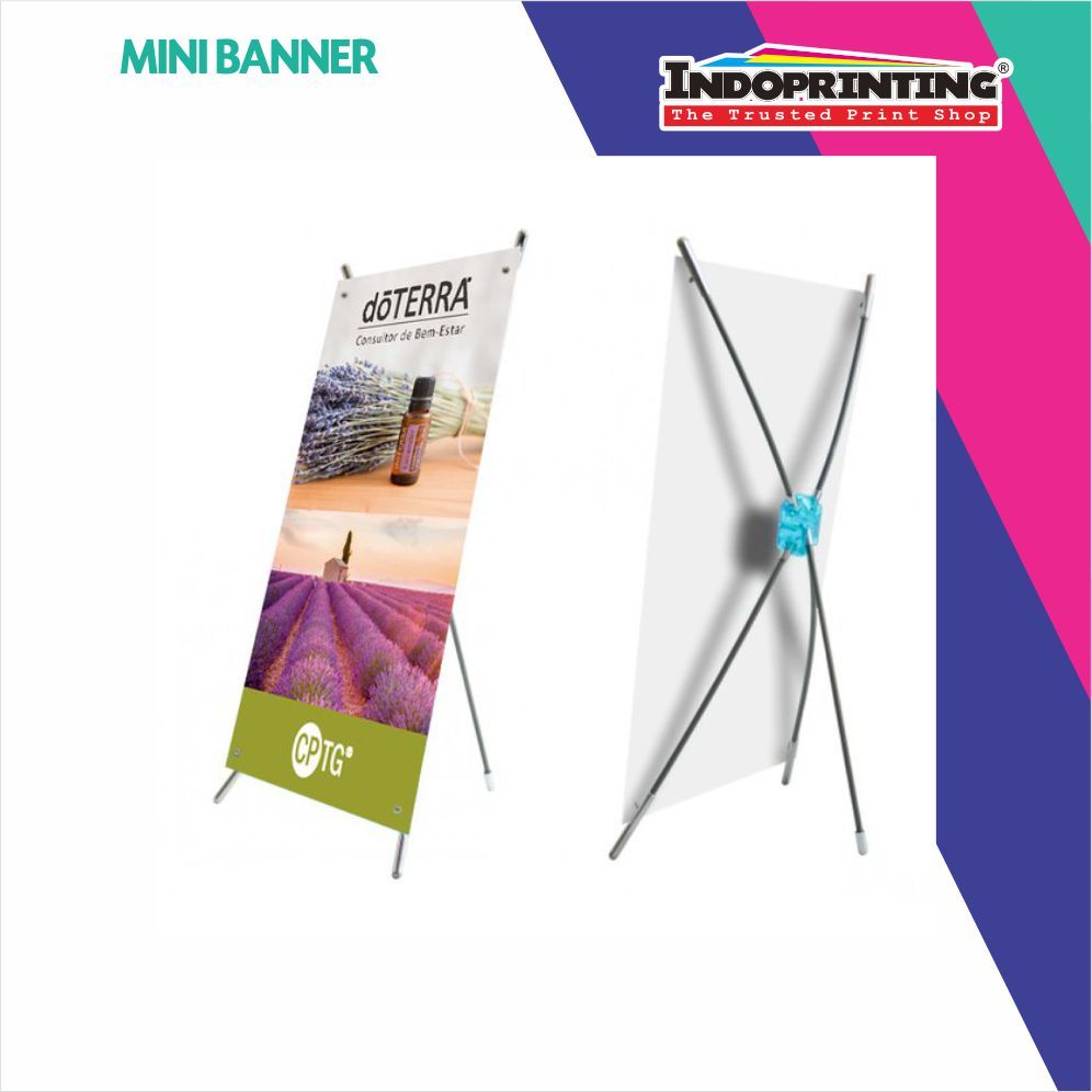 Jual Mini X Banner (ukuran 27x40cm) - 1 set dengan tiangnya Design ...